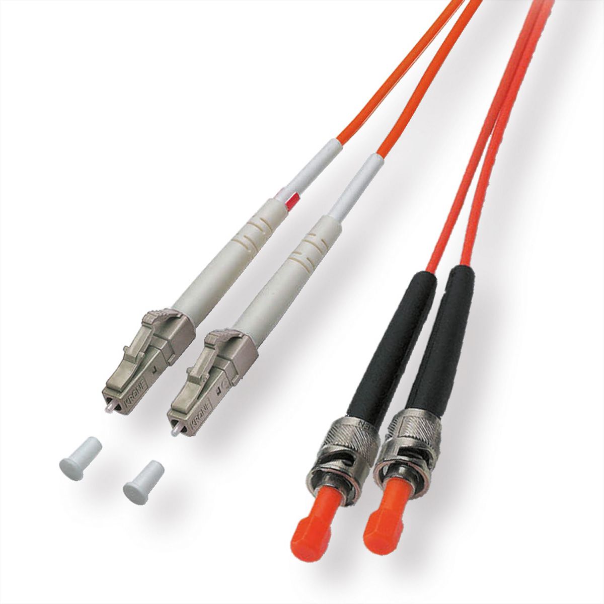 Quality LWL-Kabel 50/125µm OM2, LC/ST, orange, 1 m - SECOMP AG