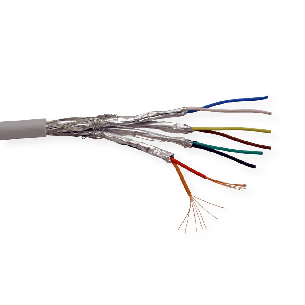 DÄTWYLER Installationskabel Uninet flex 7702 S/FTP (PiMF) 4P, LSOH, Kat.7 (Class F), grau, 100m ...