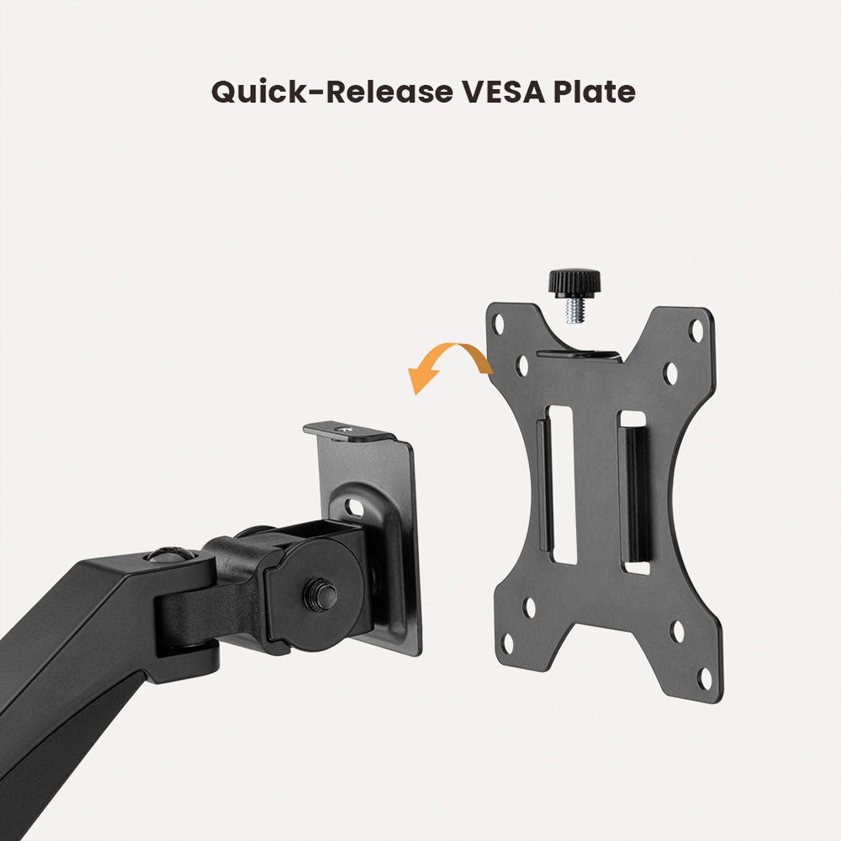 VALUE LCD-Doppelarm, Tischmontage, Platzsparend, Springfeder, 6 Gelenke ...