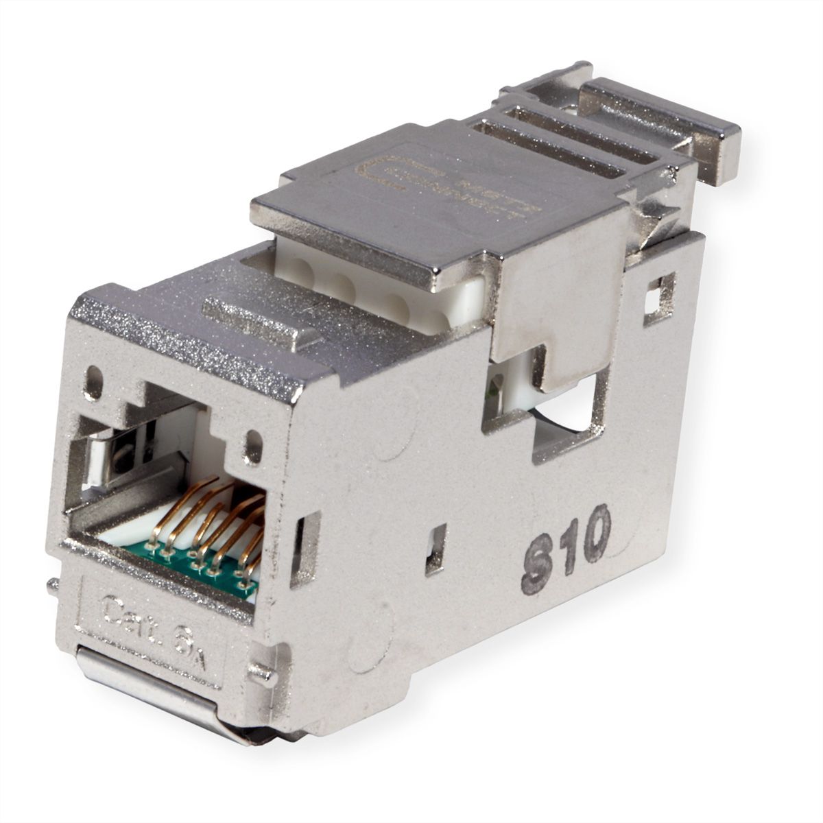 METZ CONNECT E-DAT Modul Cat.6A (Class EA), Kabelmontage ohne Werkzeug ...