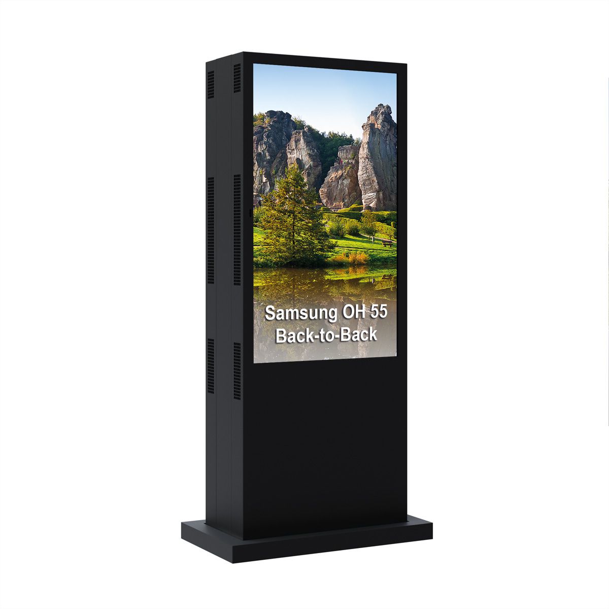 Hagor Totem ext. ScreenOut Pro OH55, Back-To-Back, noir - SECOMP AG