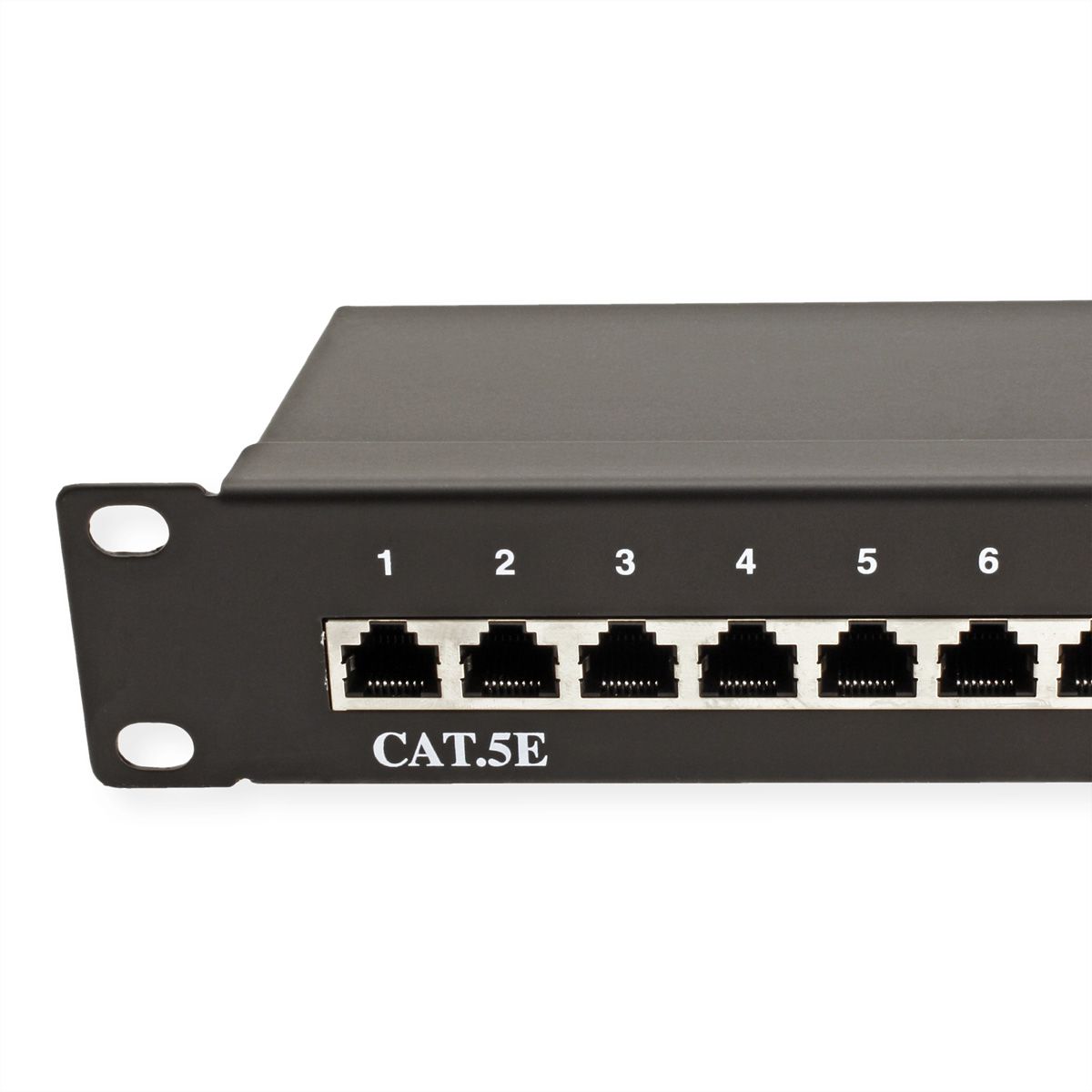 VALUE Cat.5e (Class D) 19"-Patchpanel, 24P, geschirmt, schwarz - SECOMP AG