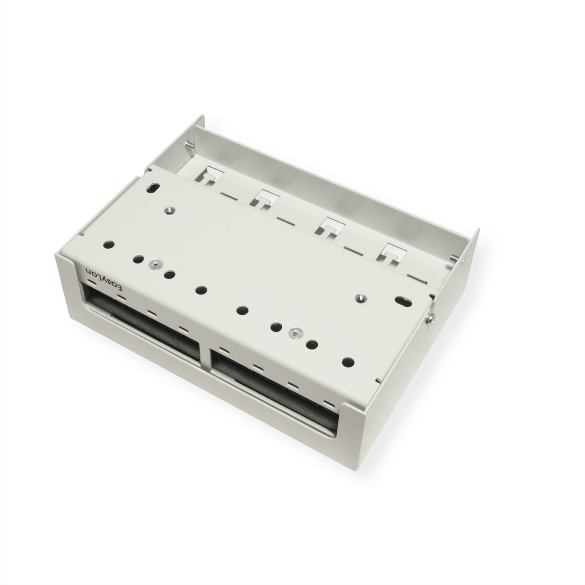 EasyLan preLink / fixLink Panneau, 8x Keystone, RAL7035 - SECOMP AG