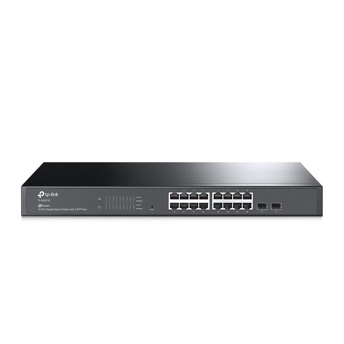 TP-Link SG2218 Switch , 16x Gigabit RJ45, 2x Gigabit SFP Slots - SECOMP AG